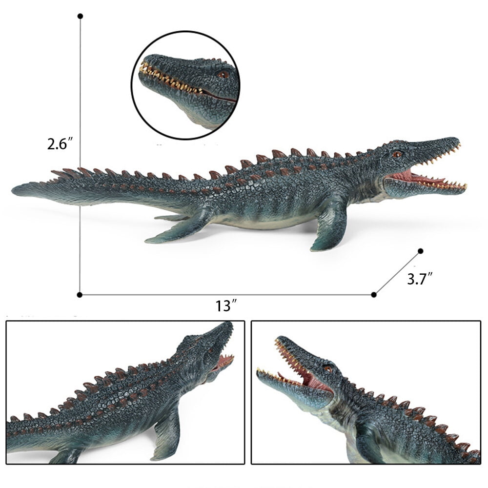 Buy EOIVSH Large Dinosaur Toy Indominus Rex & Mosasaurus, Plastic ...