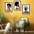 4Pcs Beauty African Tribal Girl Reusable Stencils Painting Templates on ...