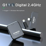 SYNCO G1TL 2.4G Wireless Microphone System Including Clip-on Mic + Mini Receiver with 2 ...