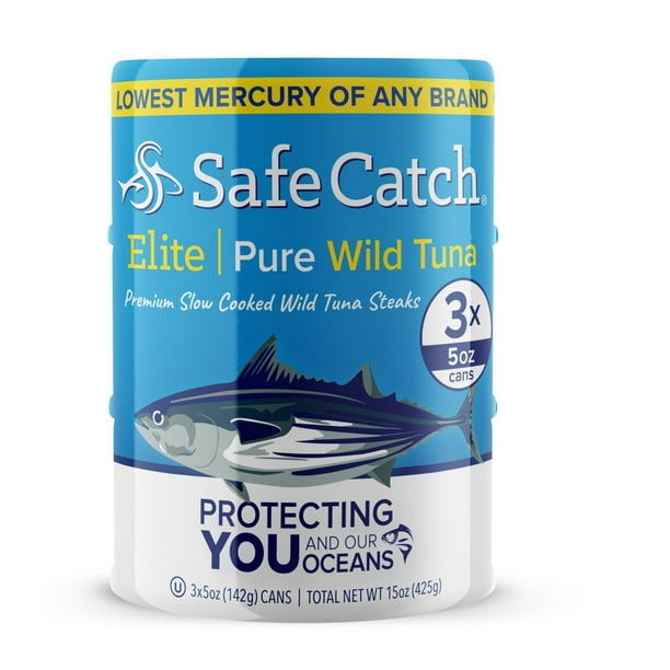 Safe Catch Elite Pure Wild Tuna 5 oz can, 3 pack - Walmart.com