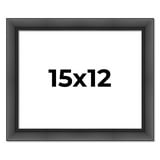 15x12 Frame Black Picture Frame - Complete Modern Photo Frame Includes ...