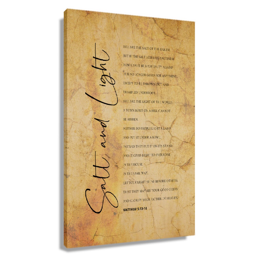 Matthew 5 13-16 Wall Art Bible Verse Poster Decorations For Office ...