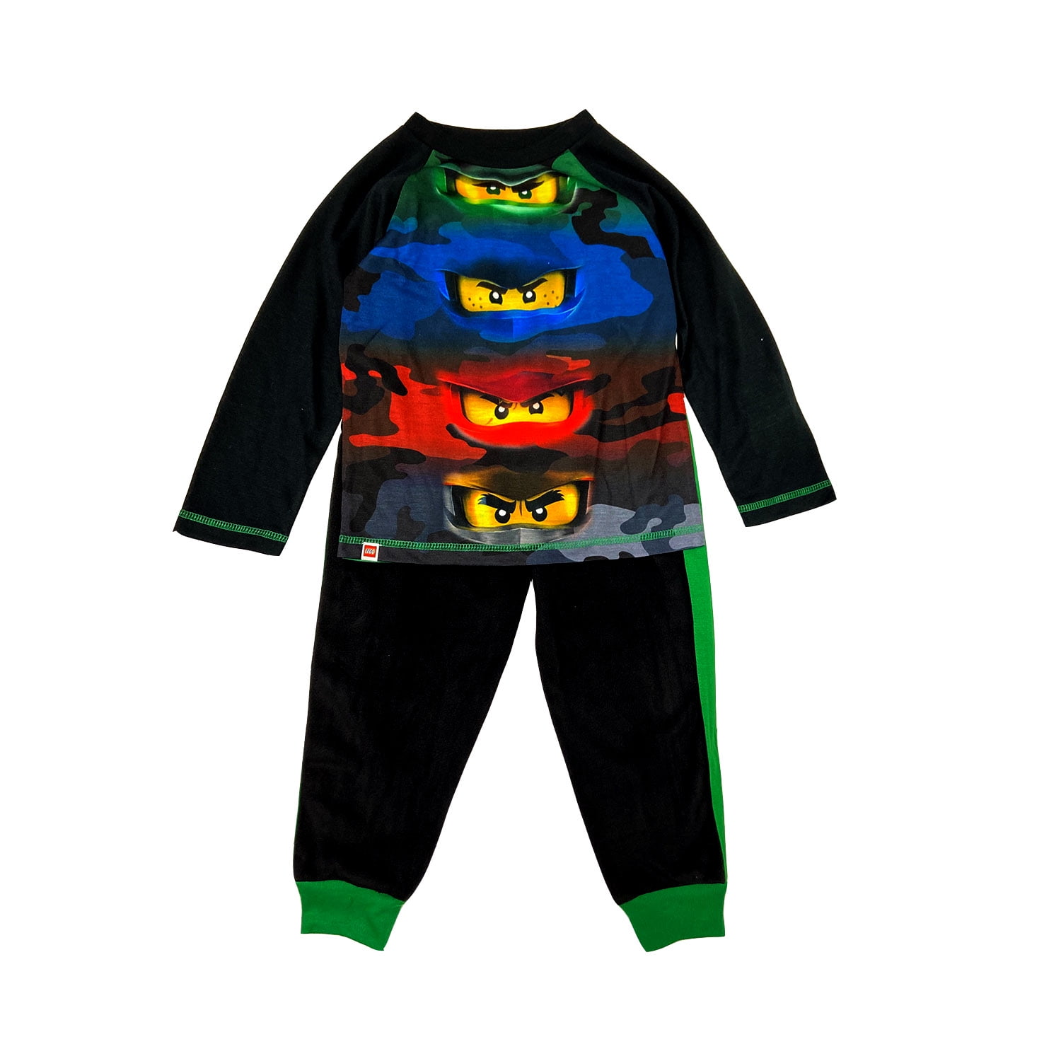 Ninjago Boys Poly Top with Fleece Pants Pajamas Set - Walmart.com
