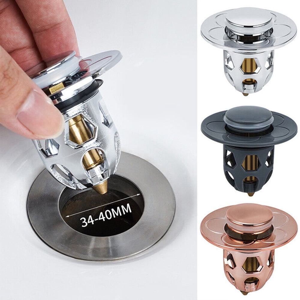 Sufanic Sink Strainer Plug Stopper Bath Wash Basin Core Bounce Pop-Up ...