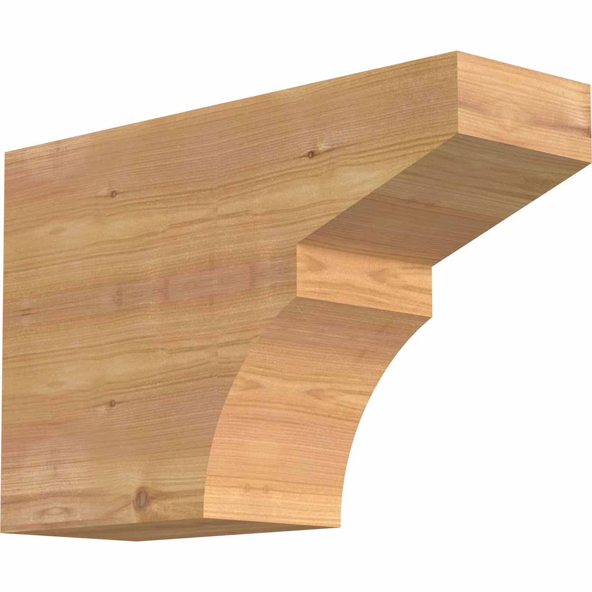 5 1/2"W x 12"H x 18"L Monterey Smooth Rafter Tail, Western Red Cedar ...