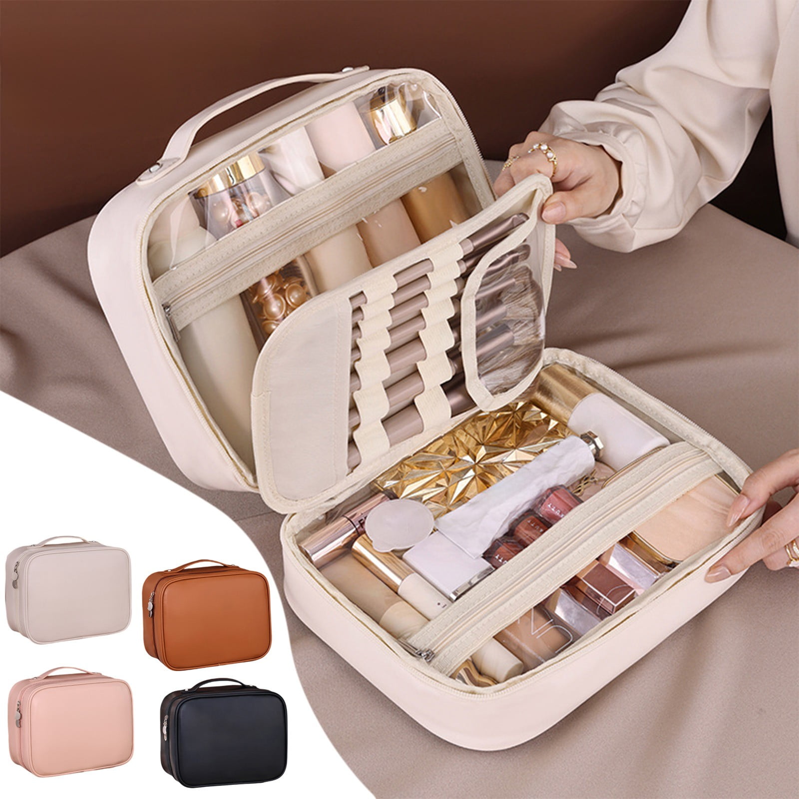 Click here for Wzzjkit Makeup Bag Travel Cosmetic Bag Organizer T... prices
