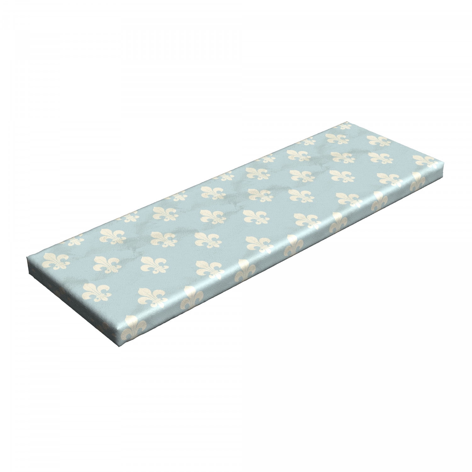 Fleur De Lis Bench Pad, Grunge Design Retro Victorian Nobility Rococo ...