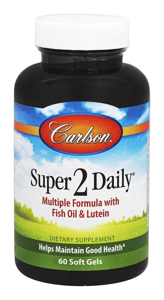 Carlson Labs - Super 2 Daily Multiple Formula with Fish Oil & Lutein ...