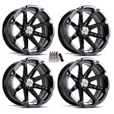 ITP SS212 UTV Wheels/Rims Black 14" Yamaha Viking Wolverine YXZ1000R ...