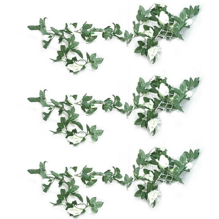 3 pieces of artificial flower rattan, wedding arch winding, rose rattan ...