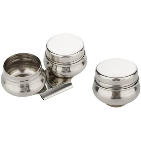 HEIBIN3 Pcs Oil Painting Palette Cup with Lid, Stainless Steel Metal ...