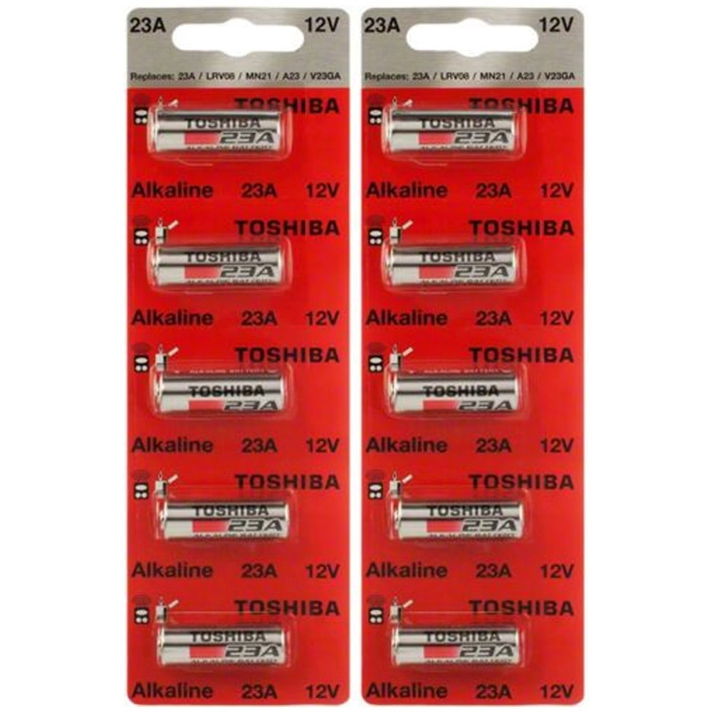 10 Toshiba A23 23A 23AE 21/23 GP23 23GA MN21 12 Volt 12v Batteries ...