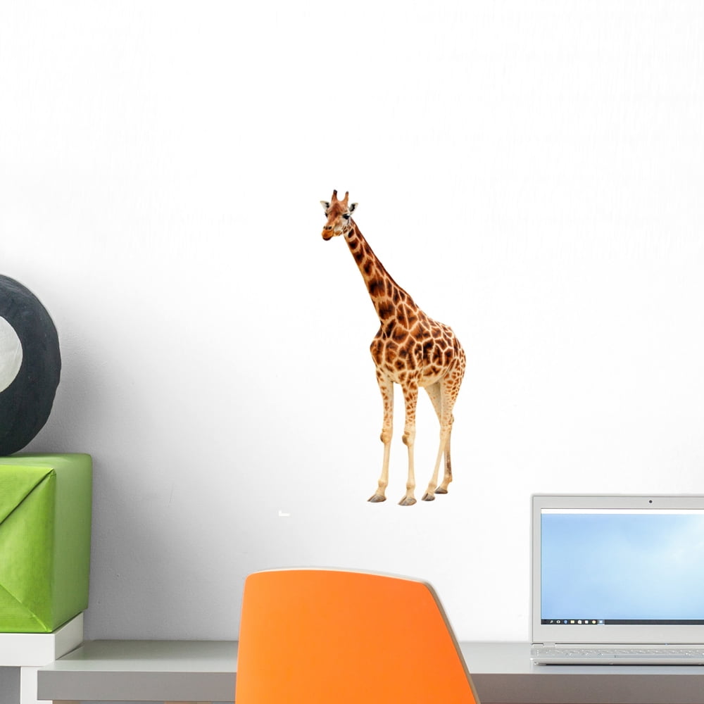 Giraffe Wall Decal by Wallmonkeys Peel and Stick Graphic (18 in H x 12 ...
