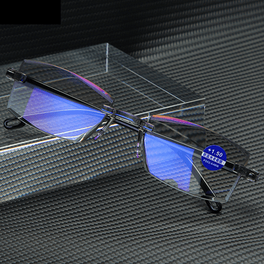 2 Pack Rimless Blue Light Blocking Reading Glasses for Men Women ...