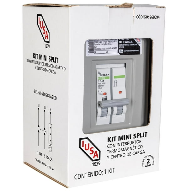 Kit de Instalación Eléctrica IUSA para Minisplit 20 A gris | Walmart en ...