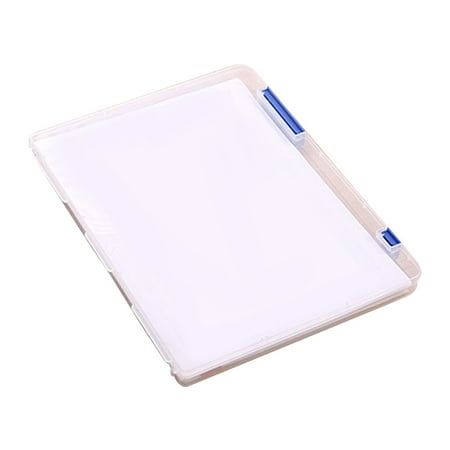 ziyahi A4 File Storage Box Clear Plastic Document Cases Desk Paper ...