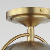 Maxim 12410 Duke 10" Wide Semi-Flush Globe Ceiling Fixture - Black ...