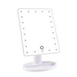 Black / White Fashion Makeup Mirror with 22 LED Light for Women, 12 ...