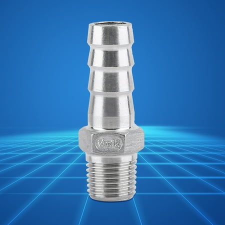 Hose Tail Connector,Stainless Steel Male Thread Hose Tail Adaptor Barb ...