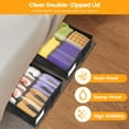Moclever 2Pcs Under Bed Storage Containers, Rolling Under Bed Organizer ...