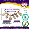 Super Bird Creations SB1094 Hula Skirt Bird Toy - Engaging Natural Bird ...