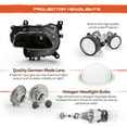 AKKON - Fits 2014-2018 JEEP Cherokee [HID/Xenon Type] Projector Black ...