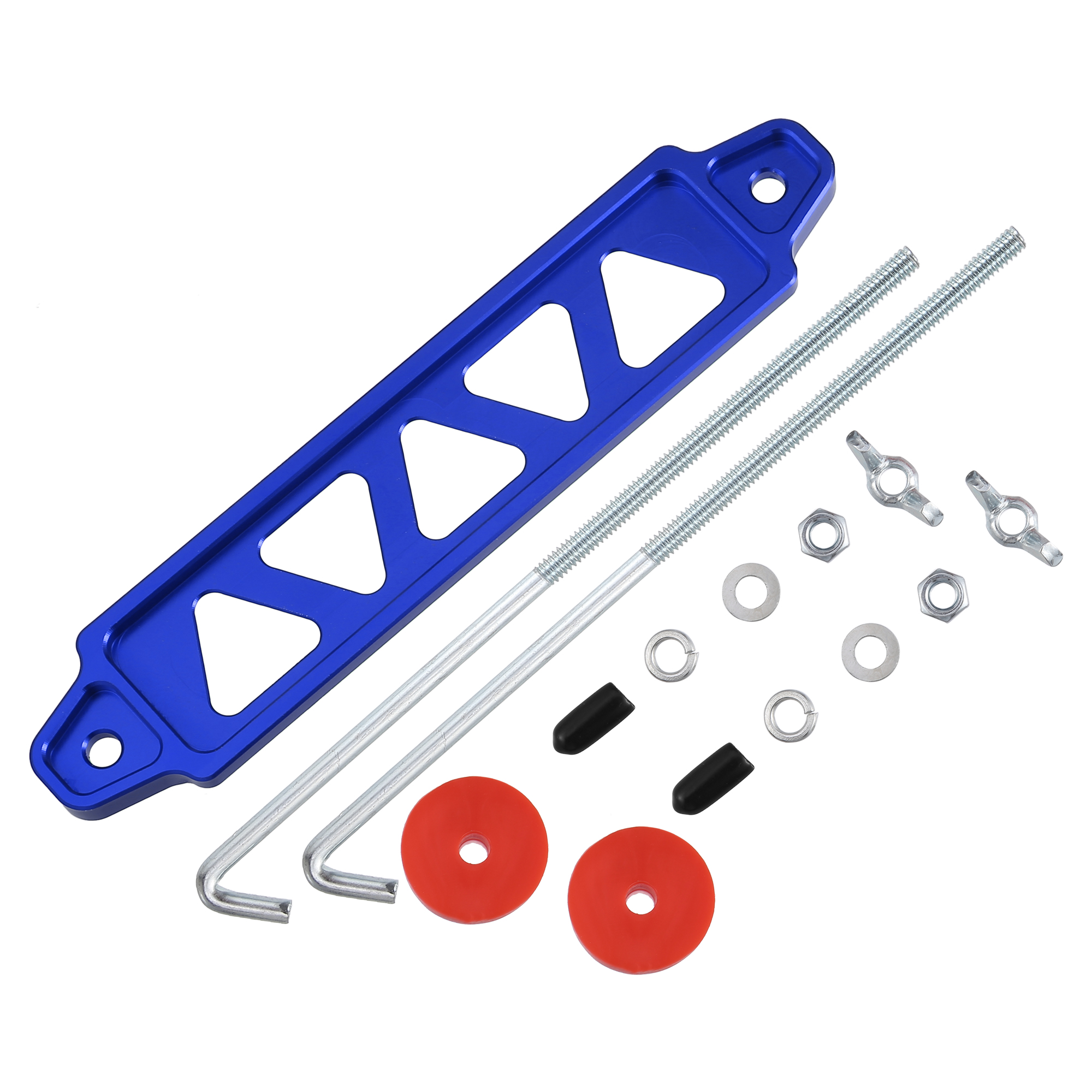 Unique Bargains 1 Set Battery Hold Down Bracket Tray Tie Down Kit Car ...