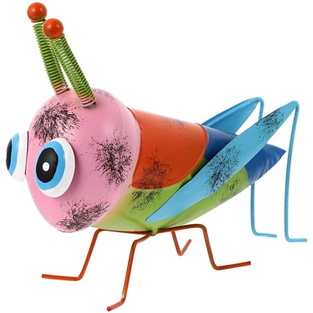 Metal Yard Art Garden Statues Metal Garden Grasshopper Locust Toy Fake ...