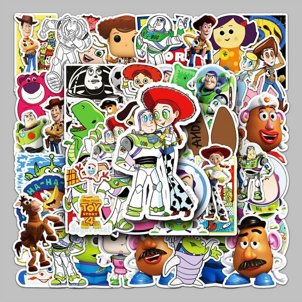 159 Pegatinas de dibujos animados de Toy Story Pegatinas decorativas de graffiti | Bodega ...