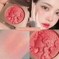 Embossed Girl Color Natural Makeup Highlight Fine Orange Beauty ...