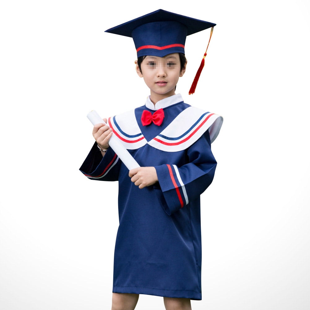Buy OUNONA Kids Graduation Gown Doctoral Certificate Sets School ...