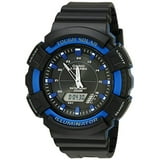Men's Solar-Powered Combination Watch, Blue Accents - Walmart.com