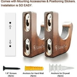 StrongTools Hardwood Gun Rack Solid Wood Wall Mount Rifle and Shotgun ...