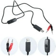 100cm Length USB Male to Clip Cord, Jumper Wire Power Adapter Cable for ...