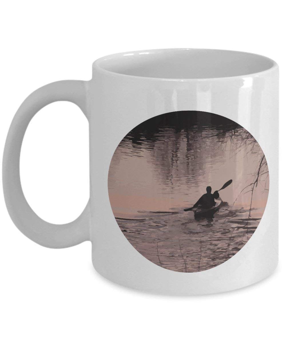 Unique Vintage Graphic Kayaking Coffee & Tea Gift Mug Cup For A Kayaker ...
