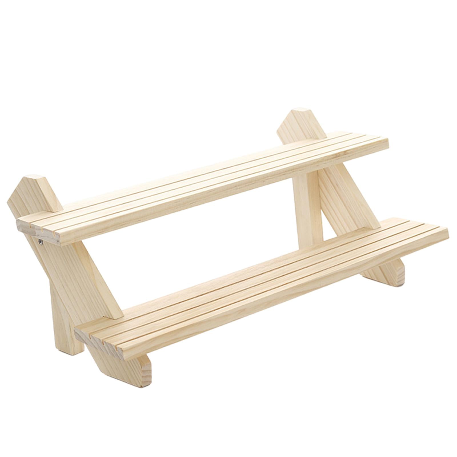 Ladder Shaped Wooden Earrings Rack Jewelry Rings Holder Card Display ...