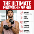 Force Factor Test X180 Men's Multivitamin, Testosterone Support, Muscle ...