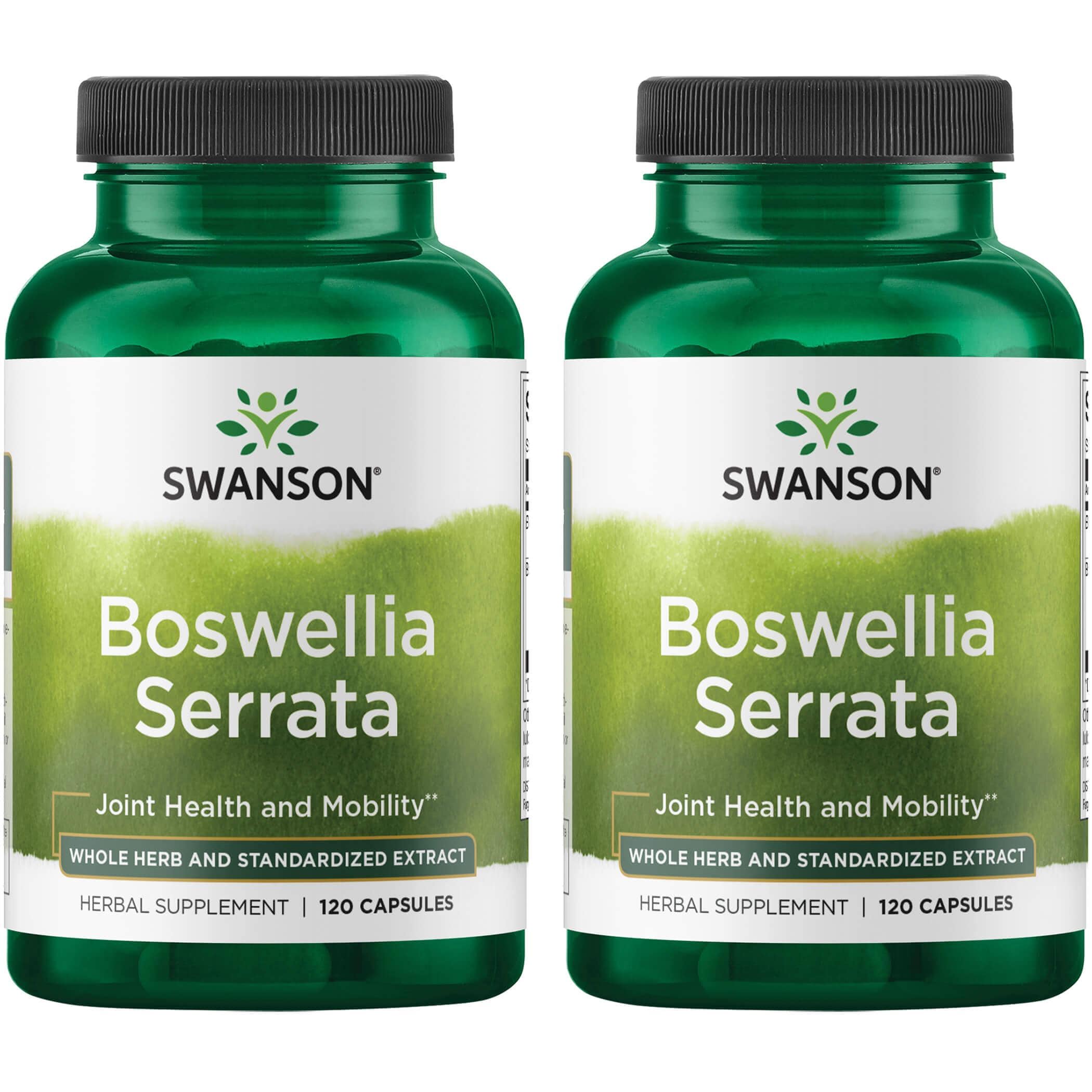Swanson Boswellia Serrata - Whole Herb & Standardized Extract 120 Caps ...