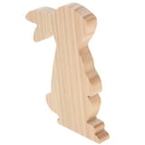 Wood Bunny Decor Easter Rabbit Craft Easter Wooden Bunny Cutouts ...