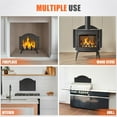 20 Inch Fireback for Fireplaces - Cast Iron Firebacks with Feet, Heavy ...
