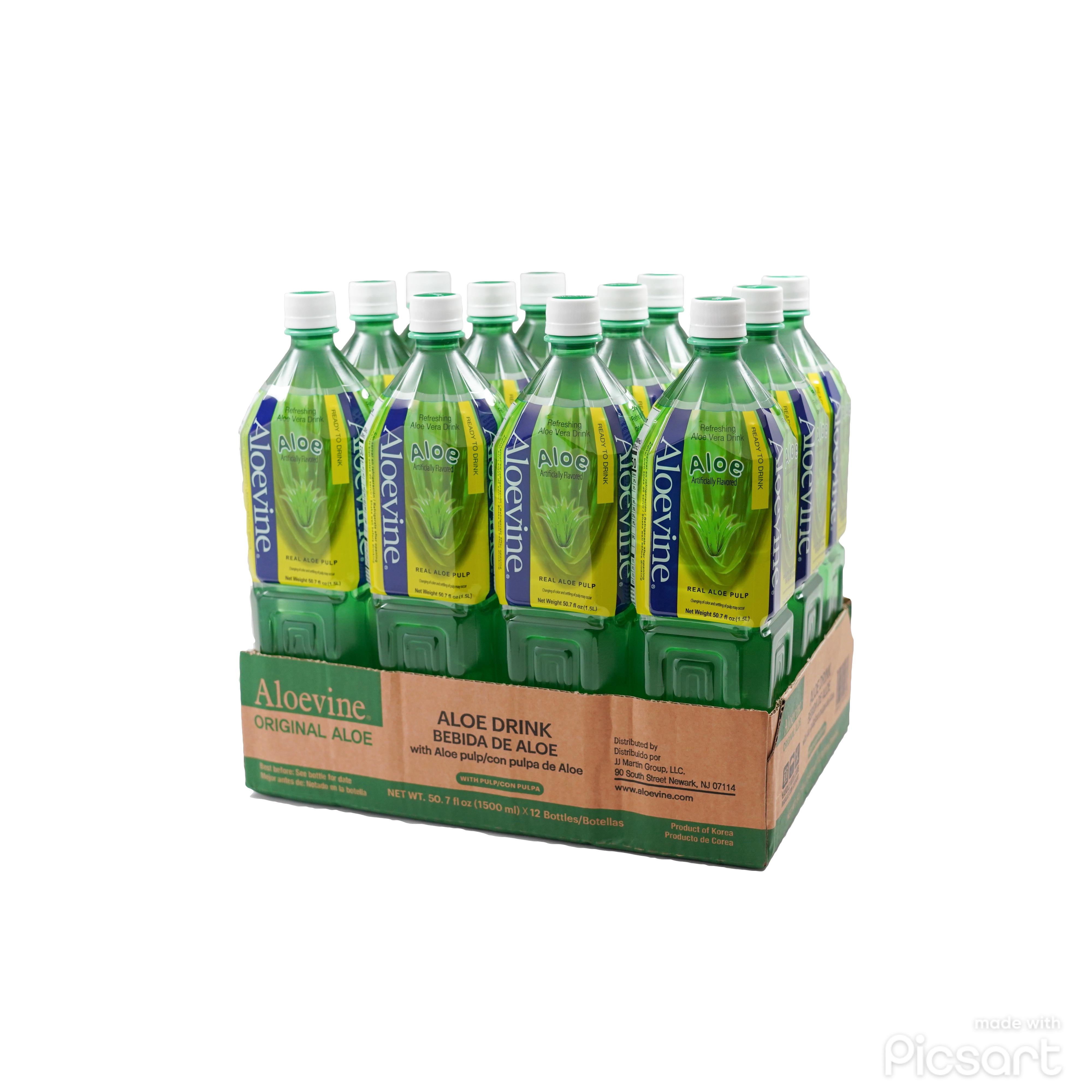 Aloevine Aloe Vera Drink Original Flavor (50.7 fl oz, 12 pack ...