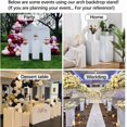 Vincidern 3PCs Metal Pedestal Stand for Party, White Display Stands ...