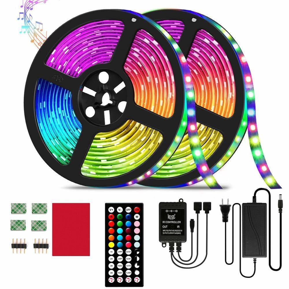 Waterproof LED Strip Colorful RGB Light Strip with 44 Keys Mini ...