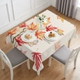 Autumn Maple Leaves Thanksgiving Table Cloth 52x70in, Waterproof ...