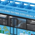 NFTIGB Bus Model Toy Alloy Pull Back Vehicle High Simulation City Bus ...