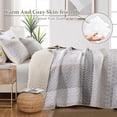 Beige Queen Size Bohemian Stripe Quilt Set - Walmart.com
