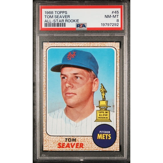 1968 Topps Tom Seaver #45 All Star Rookie PSA 8 - Walmart.com