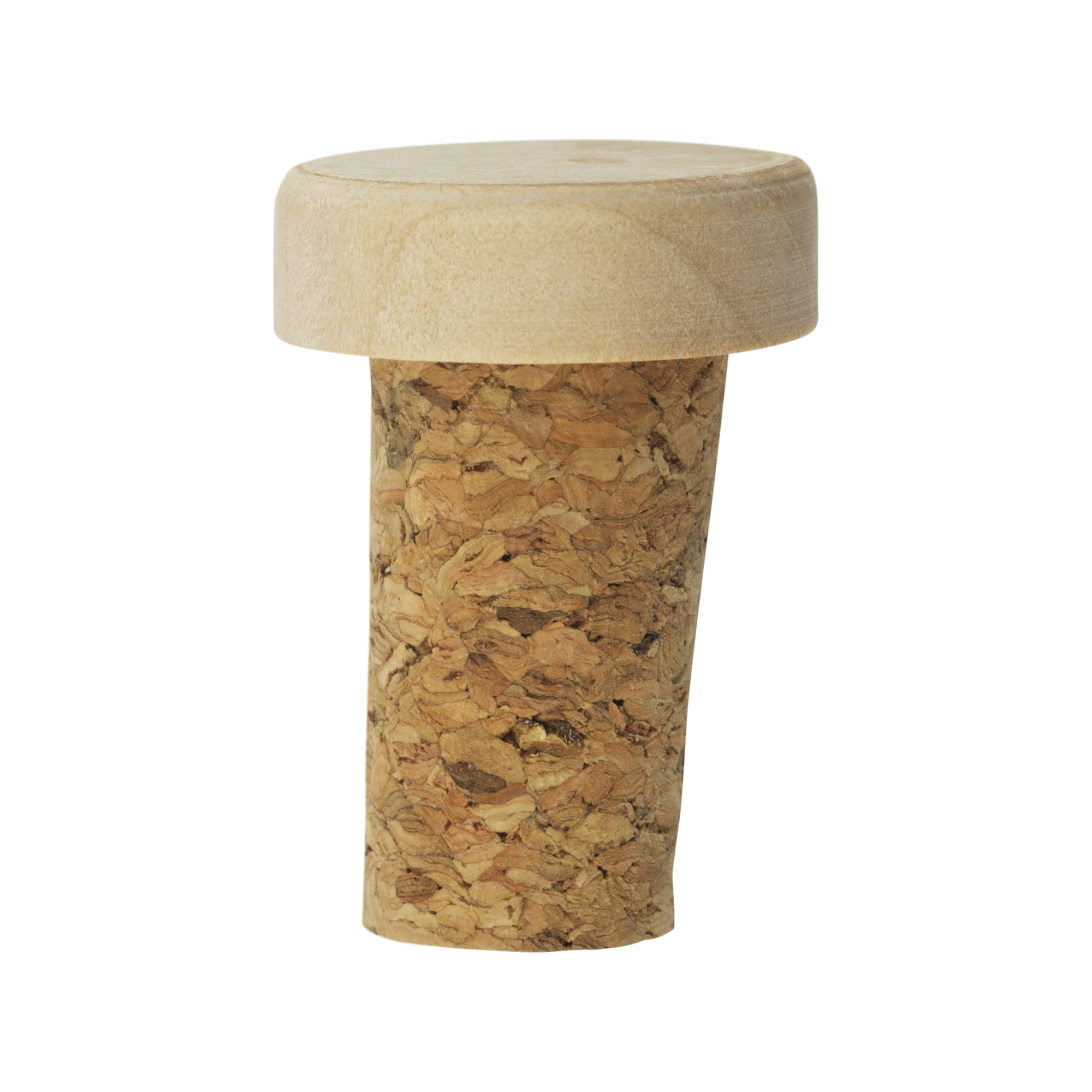 Mainstays Set of 6 Wine Bottle Corks for Sealing Bottles, Brown