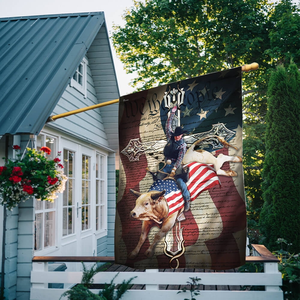 FLAGWIX American Flag - Bull Rodeo Flag American NNT205F - House Flag ...