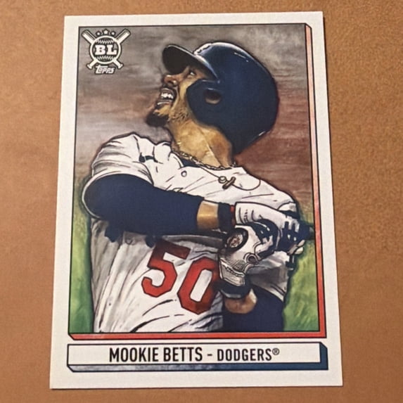 2021 Topps Big League Mookie Betts #ATG-MB Art of the Game Parallel ...